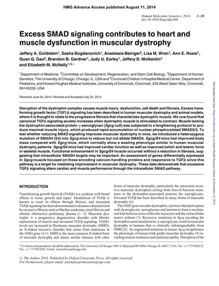 Hum. Mol. Genet.-2014-Goldstein-hmg-ddu390 | PDF | Heart and ...