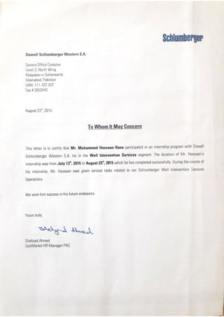 Slb Letter | PDF