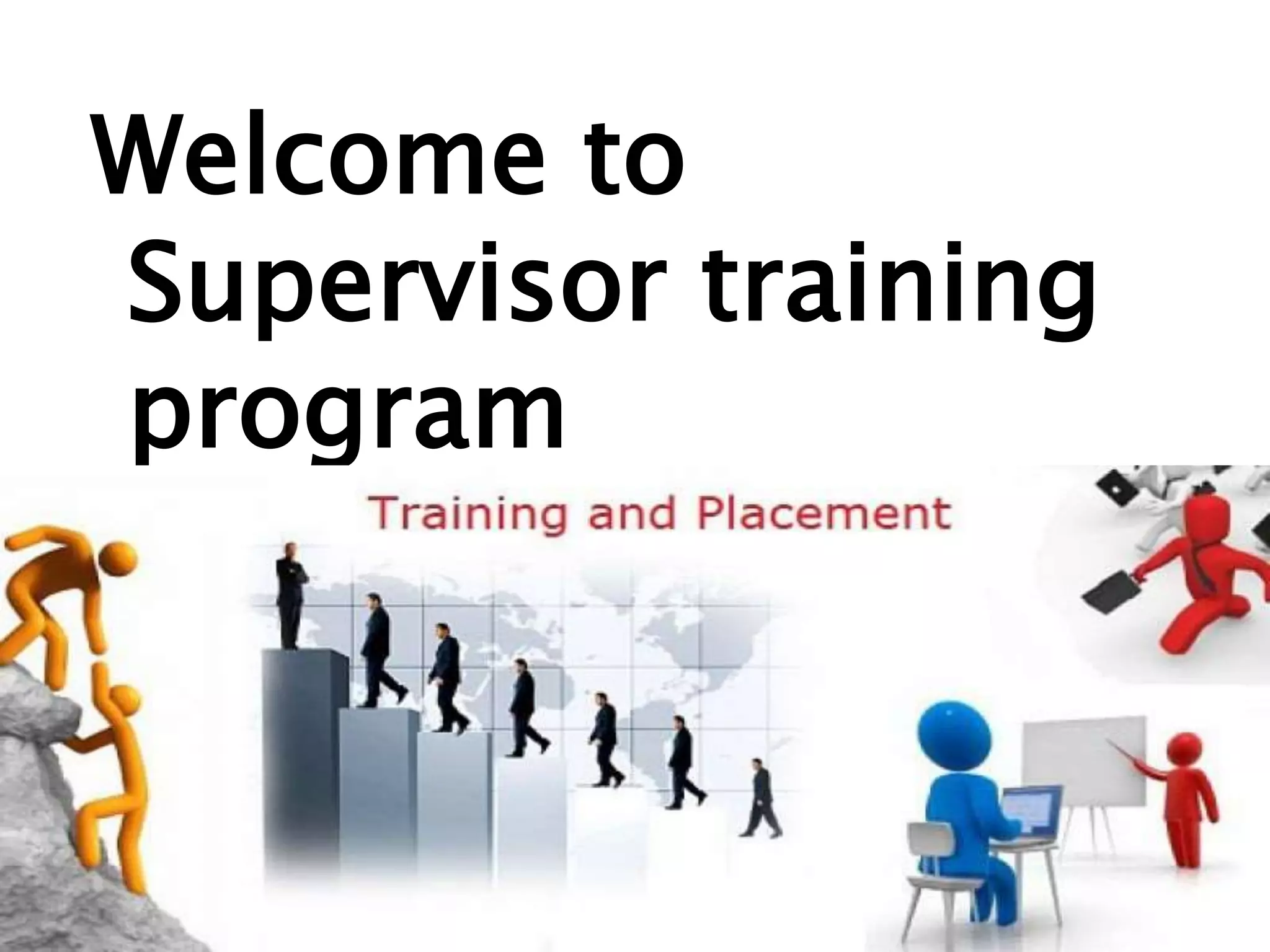 Supervisor training | PPTX
