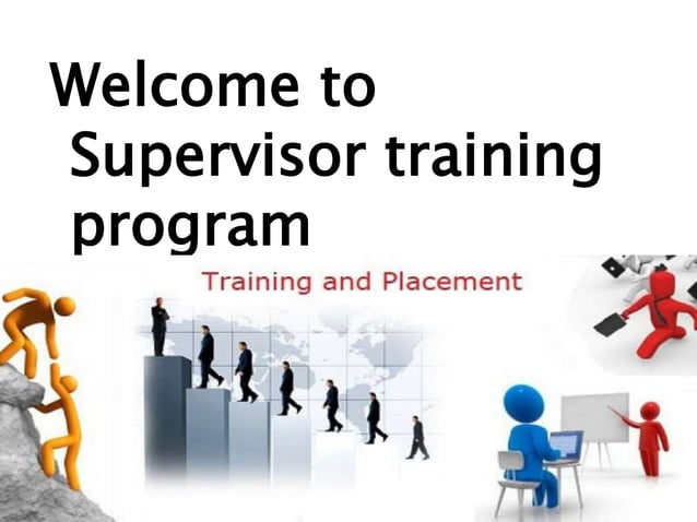 Supervisor training | PPTX