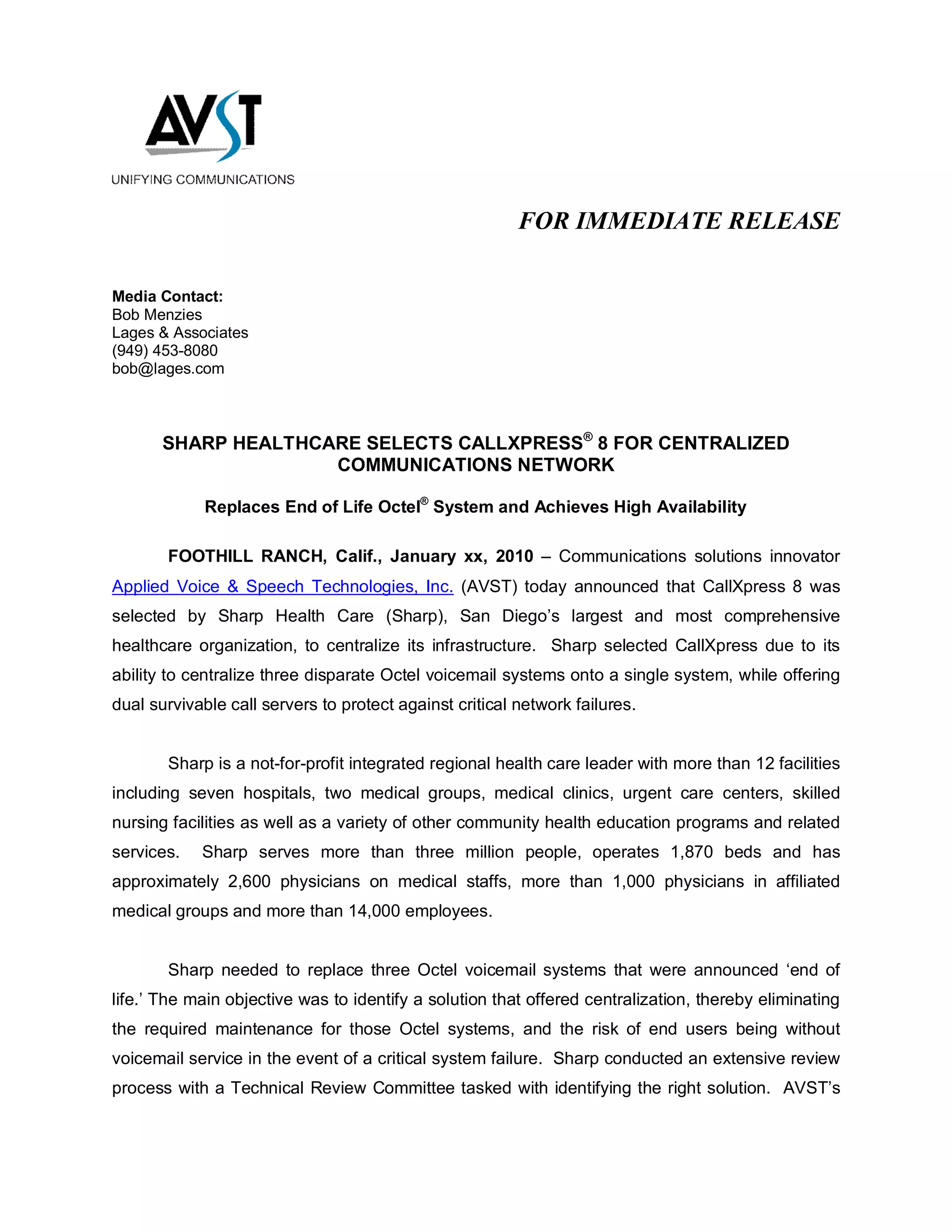 Sharp Healthcare Case Study | PDF