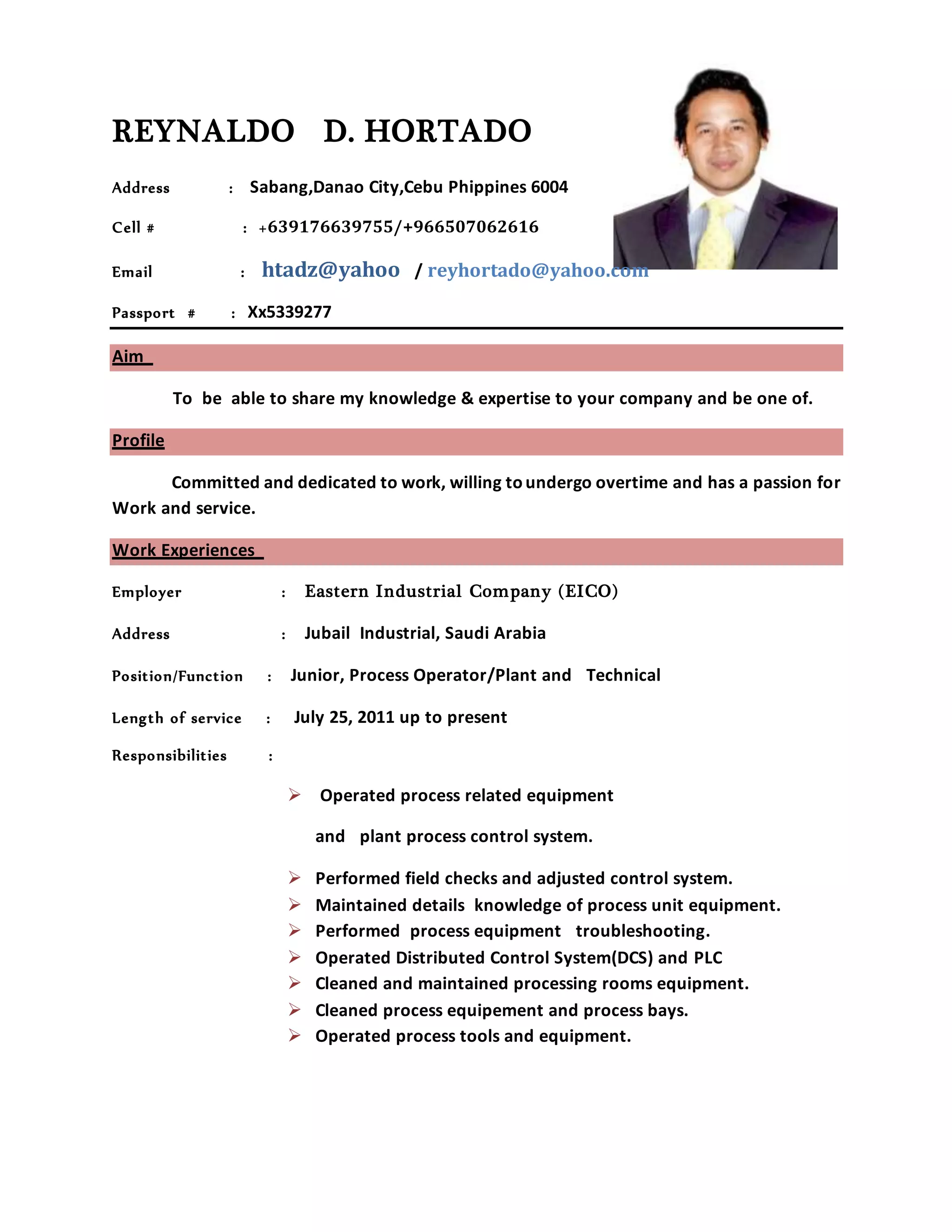 my resume | DOCX