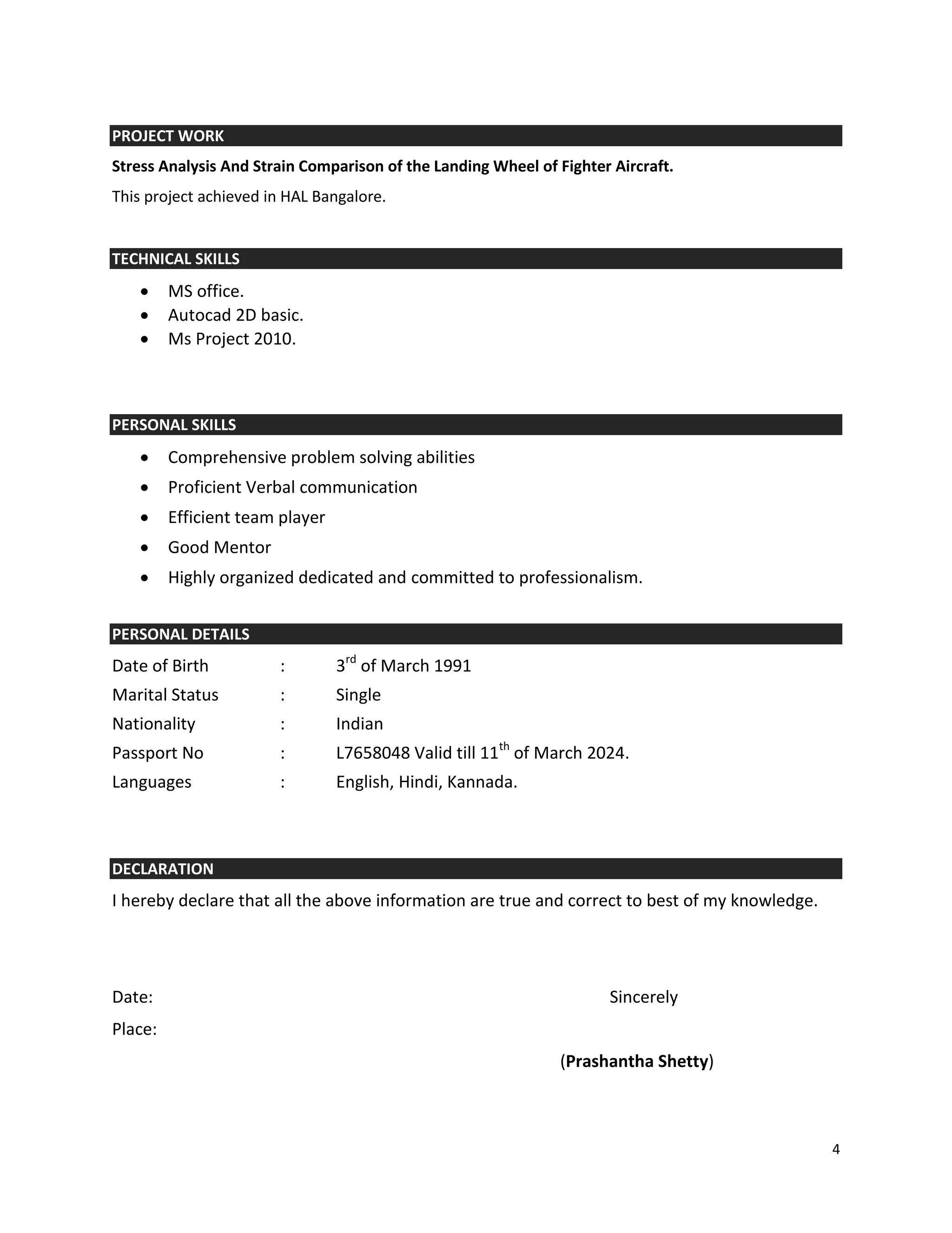 PRASHANTH SHETTY | PDF | Civil Engineering Industry | Industries
