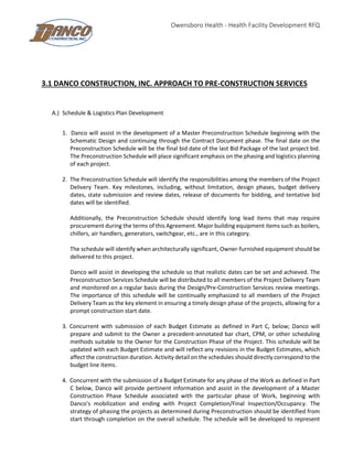 Owensboro Health Facility Development RFQ - Danco Construction | PDF