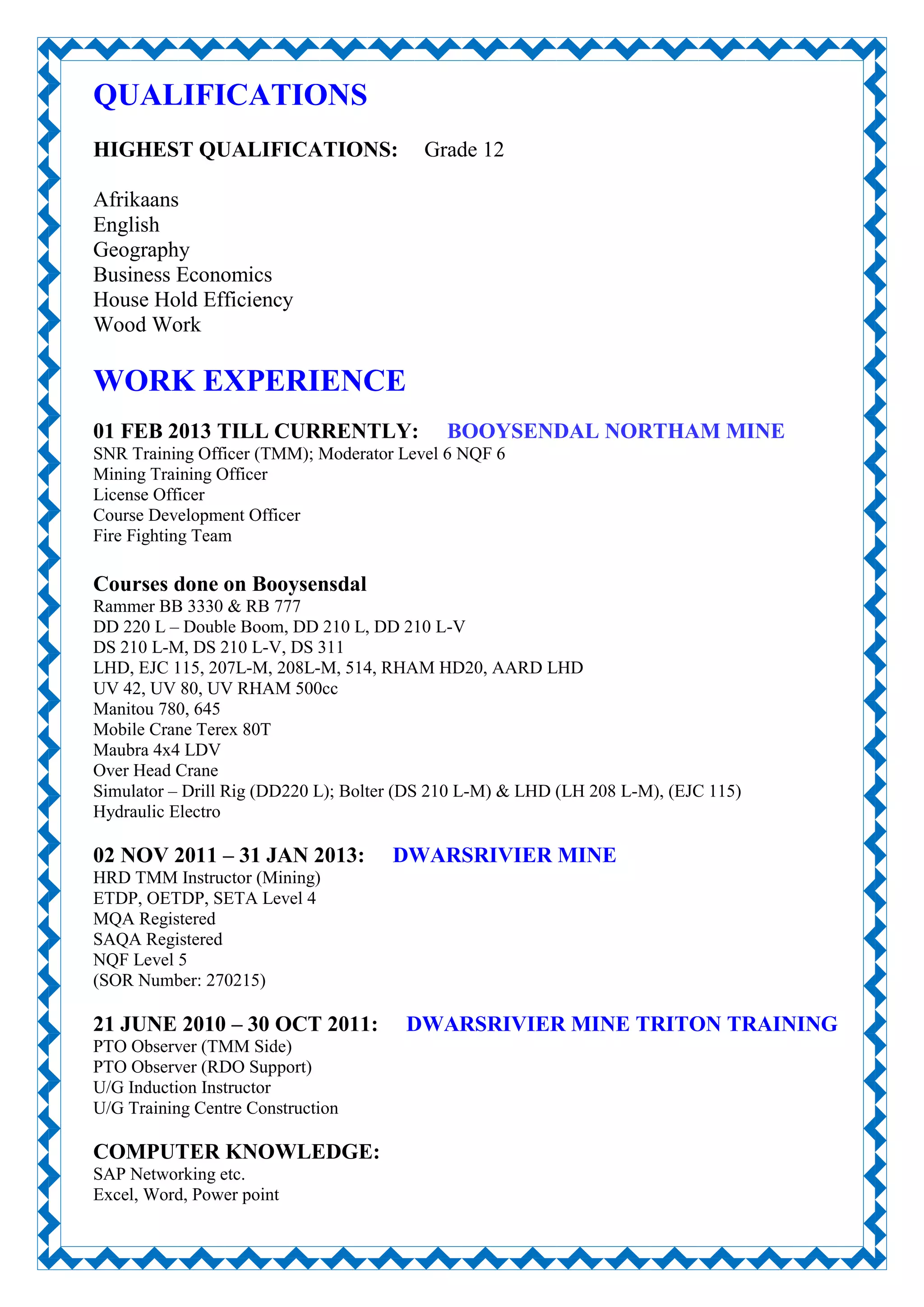 BART CV ( 1) | PDF
