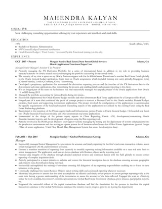 Resume_Mahendra Kalyan | PDF