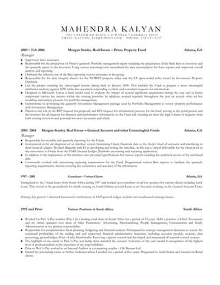 Resume_Mahendra Kalyan | PDF