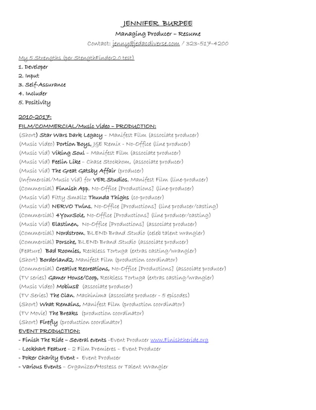 Jennifer Burpee - Jedac RESUME 2016 | PDF