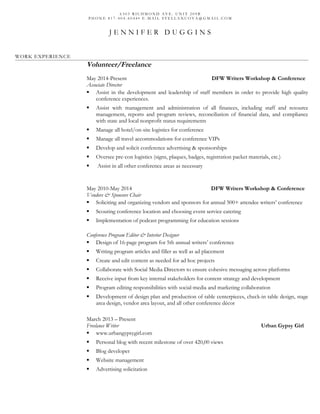 Work Resume 2014 | PDF