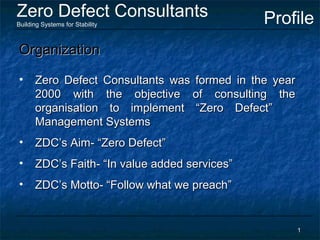 ZDC - general Introduction | PPT | Management Consulting Industry ...