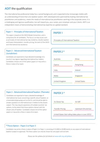 ADIT Flyer 2014 | PDF