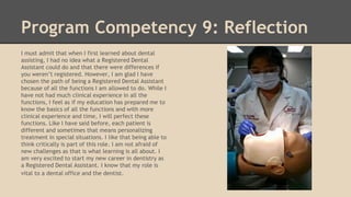Dental Assisting Portfolio | PPTX