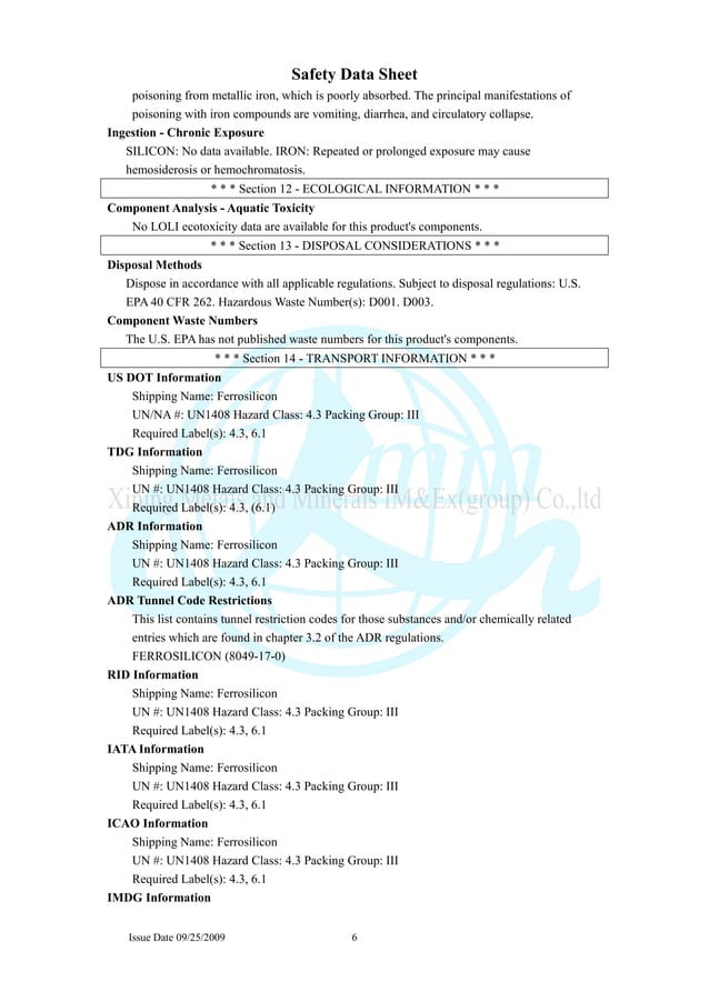 MSDS Fesi75 | PDF | First Aid | Injuries
