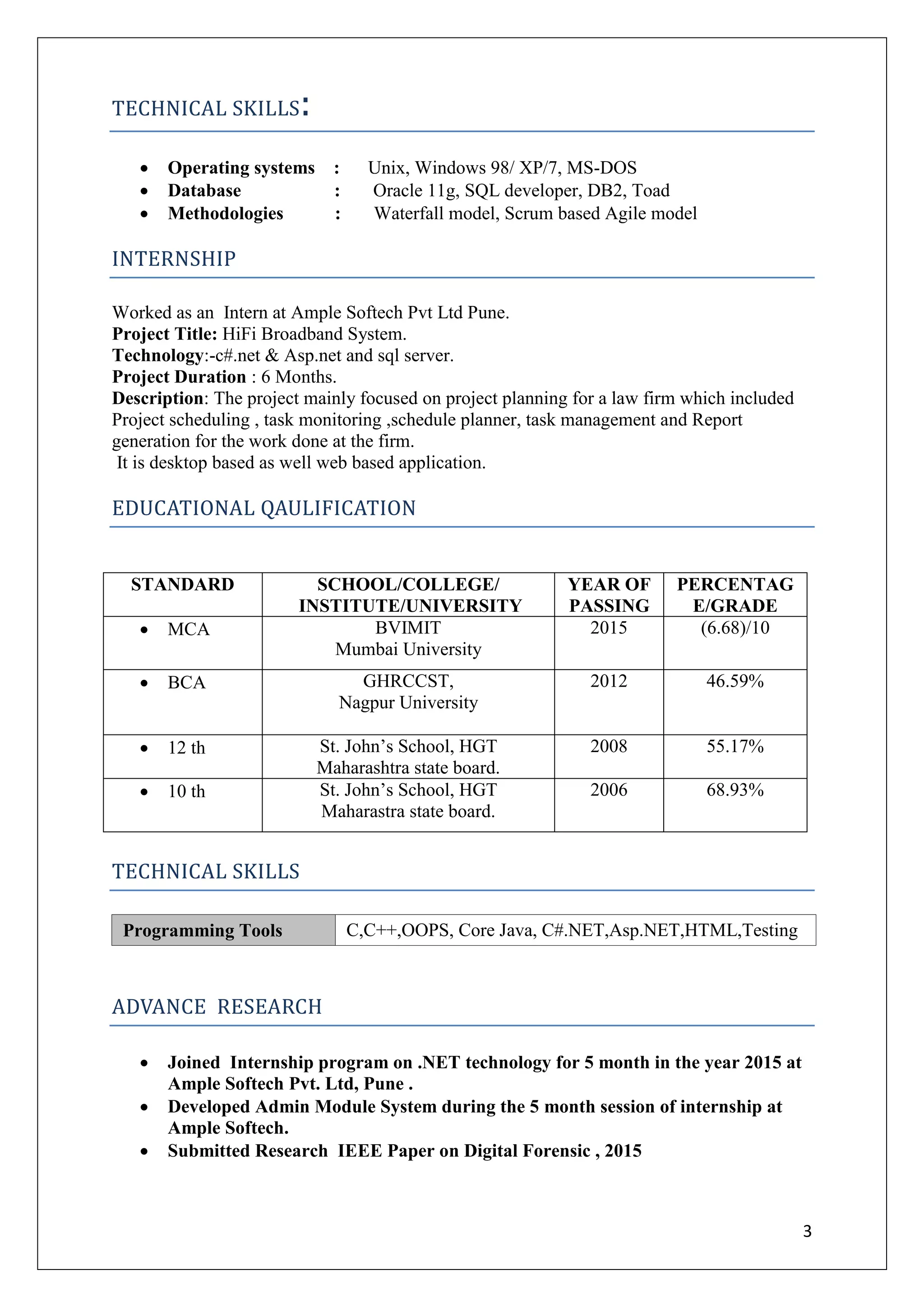 Aniket updated resume 3 | PDF
