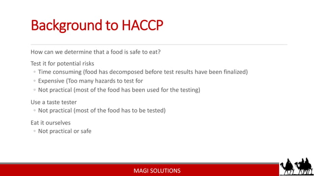HACCP Team Training | PDF