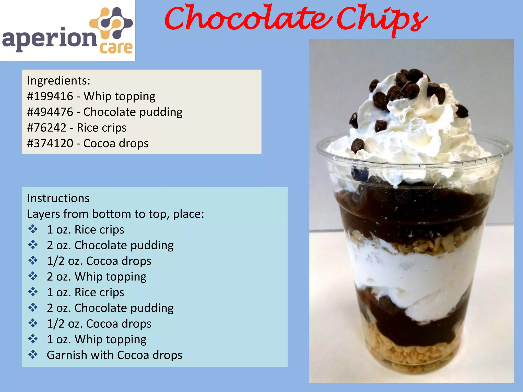 Summer Parfait Program promo sample | PPT