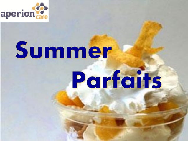 Summer Parfait Program promo sample | PPT