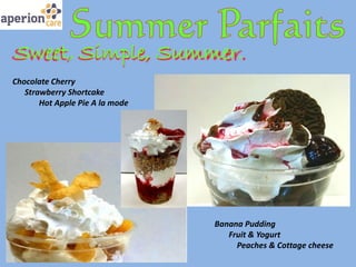 Summer Parfait Program promo sample | PDF