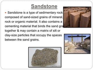 Natural & Artificial stones & its uses in designing | PPTX