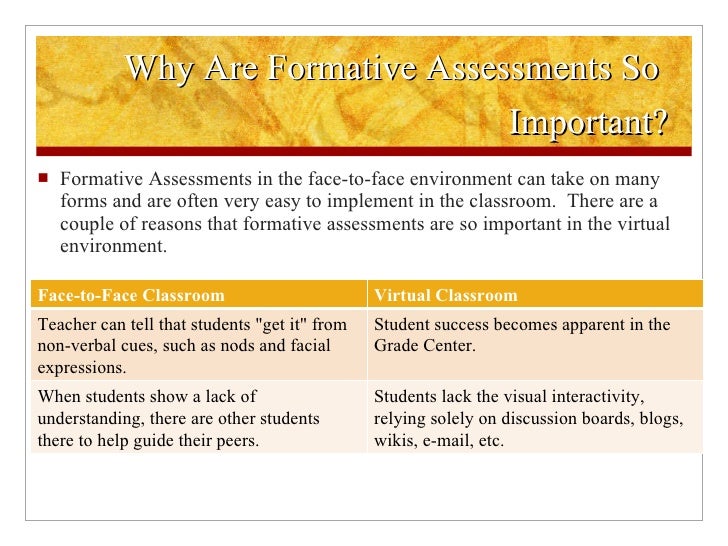Formative Assessment