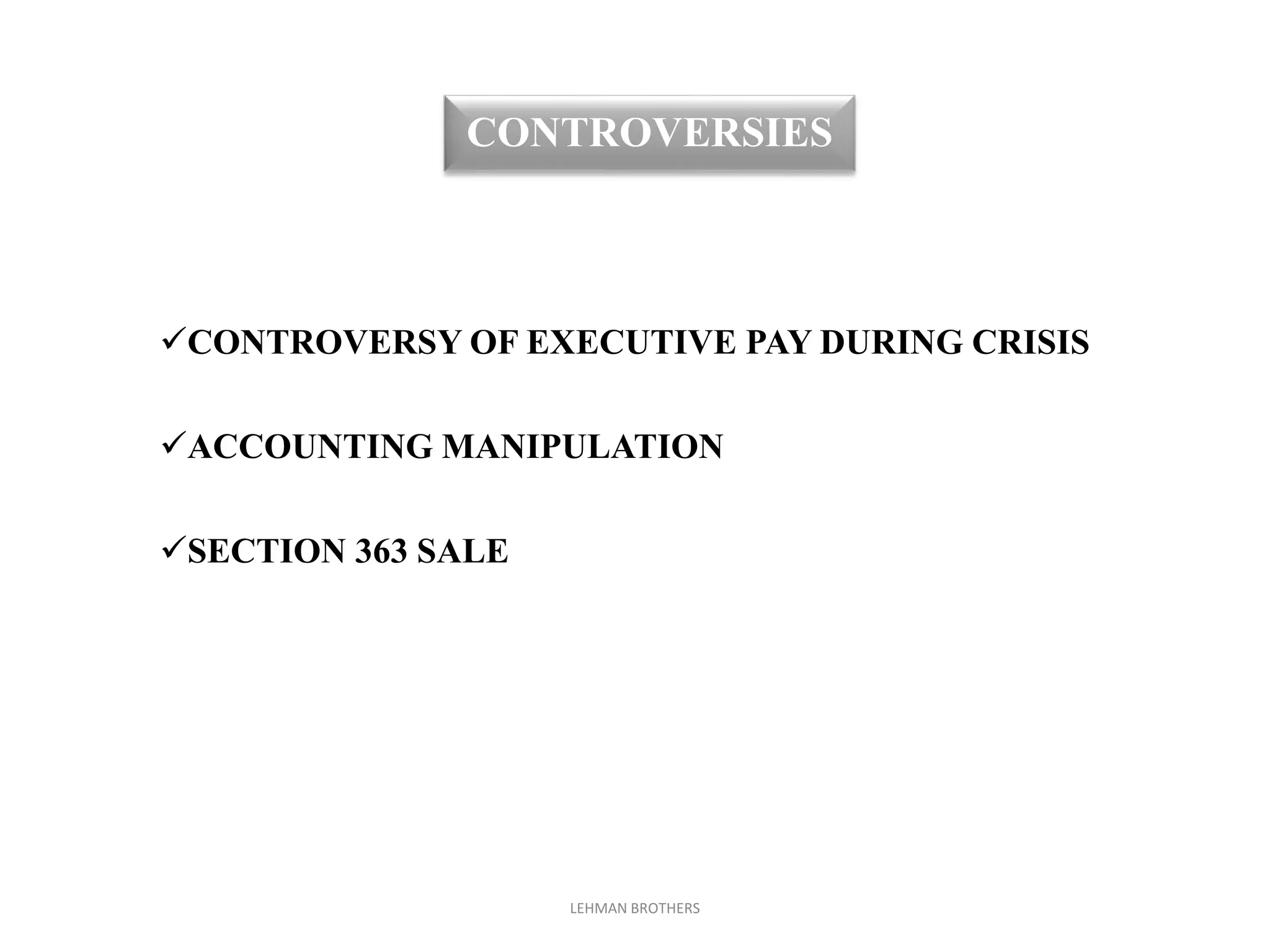 Lehman Brothers Bankruptcy | PPTX