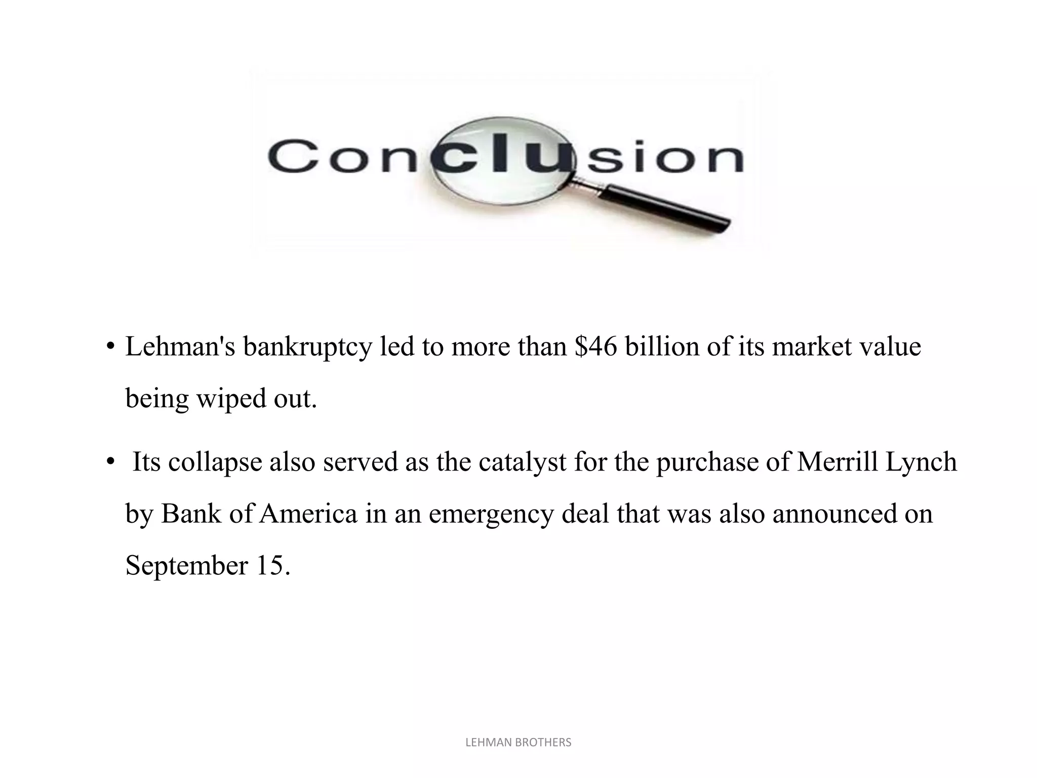 Lehman Brothers Bankruptcy | PPTX