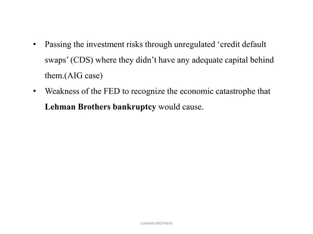 Lehman Brothers Bankruptcy | PPTX