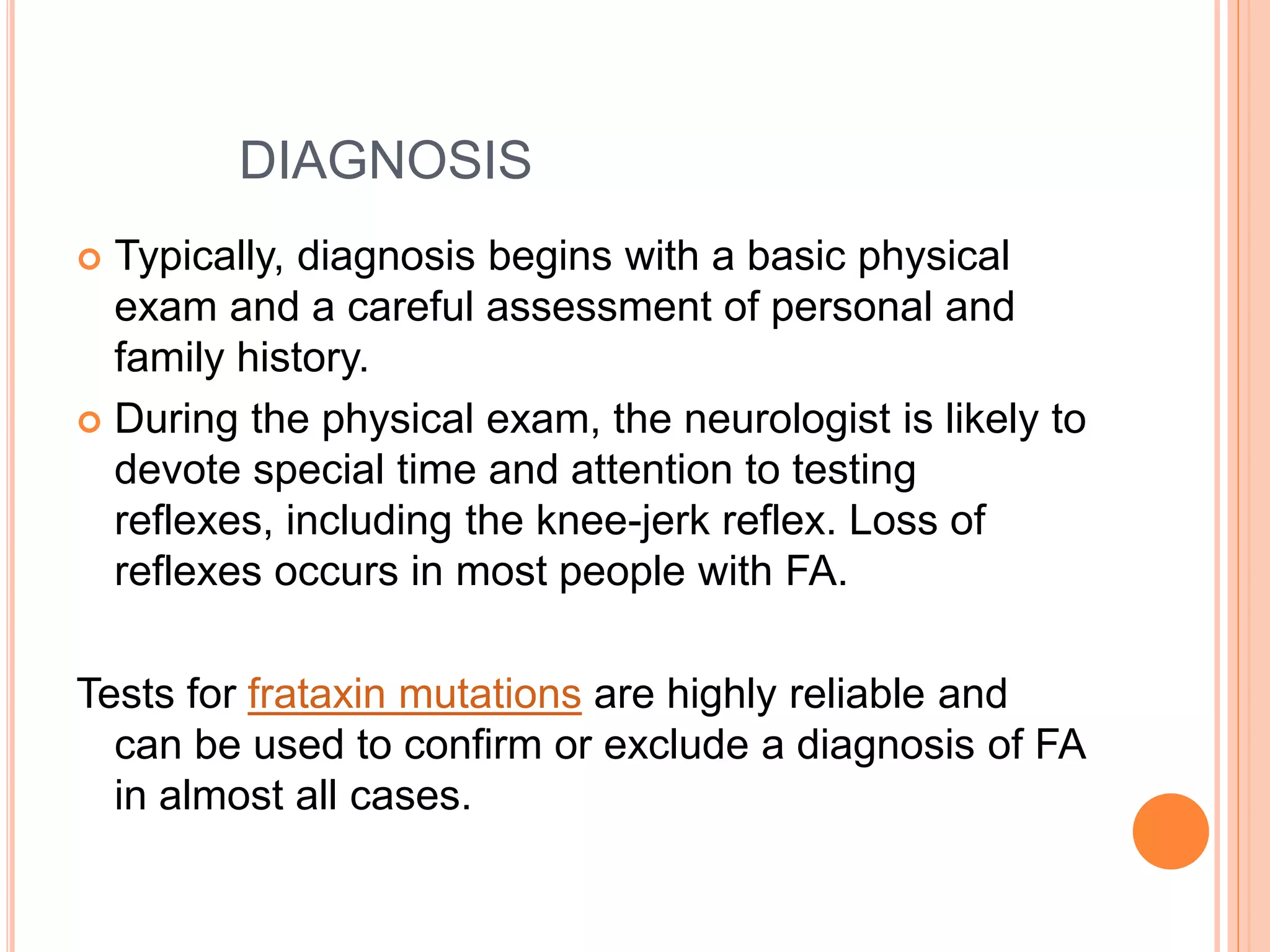 Friedreich's Ataxia | PPTX
