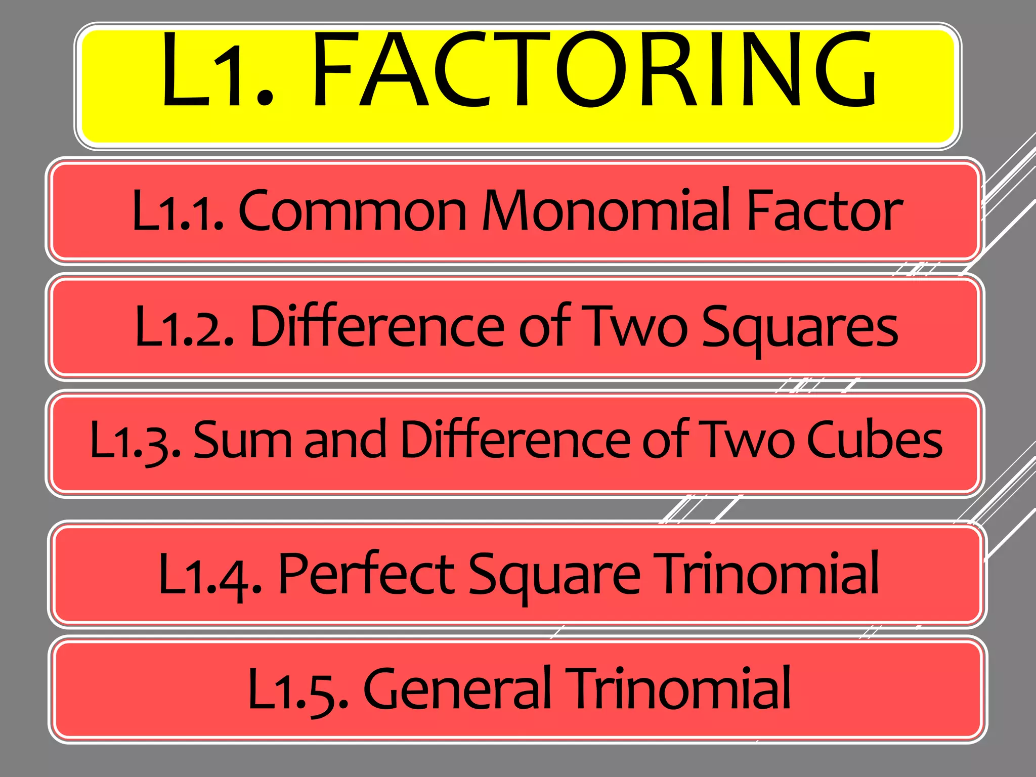 FACTORING | PPTX