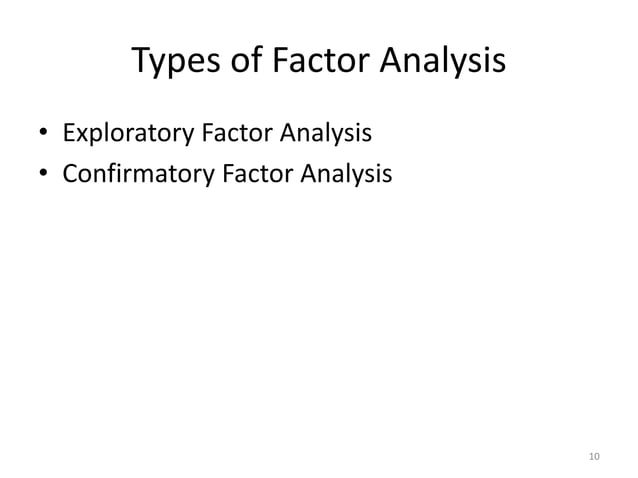 Factor Analysis for Exploratory Studies | PPT