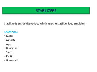 FOOD ADDITIVES | PPTX