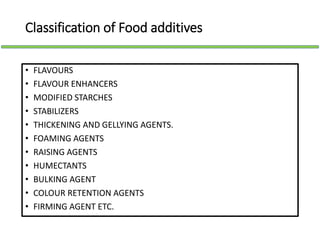FOOD ADDITIVES | PPTX