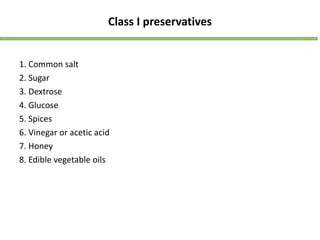 FOOD ADDITIVES | PPTX