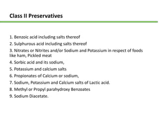 FOOD ADDITIVES | PPTX