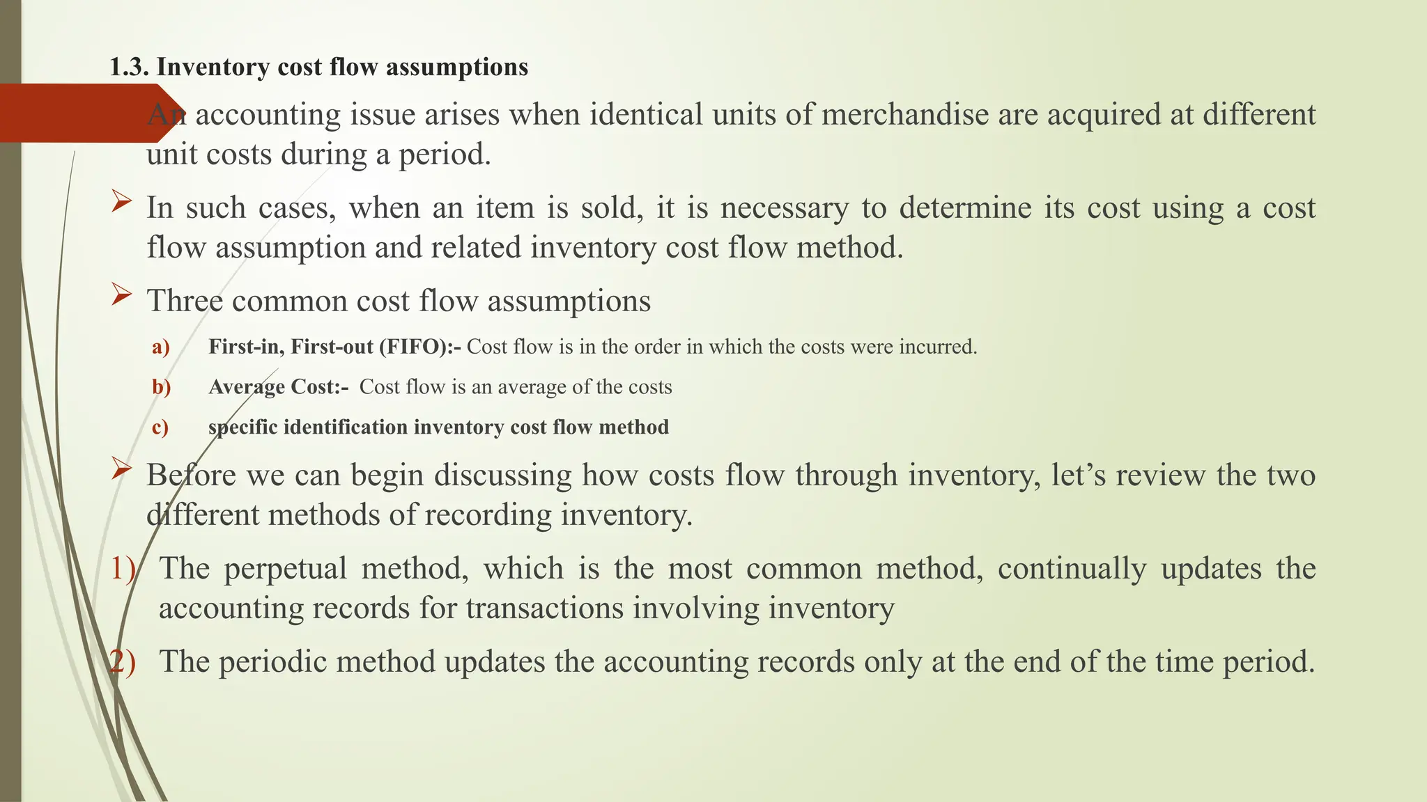 Nature and definition of inventories and its valuation | PPTX