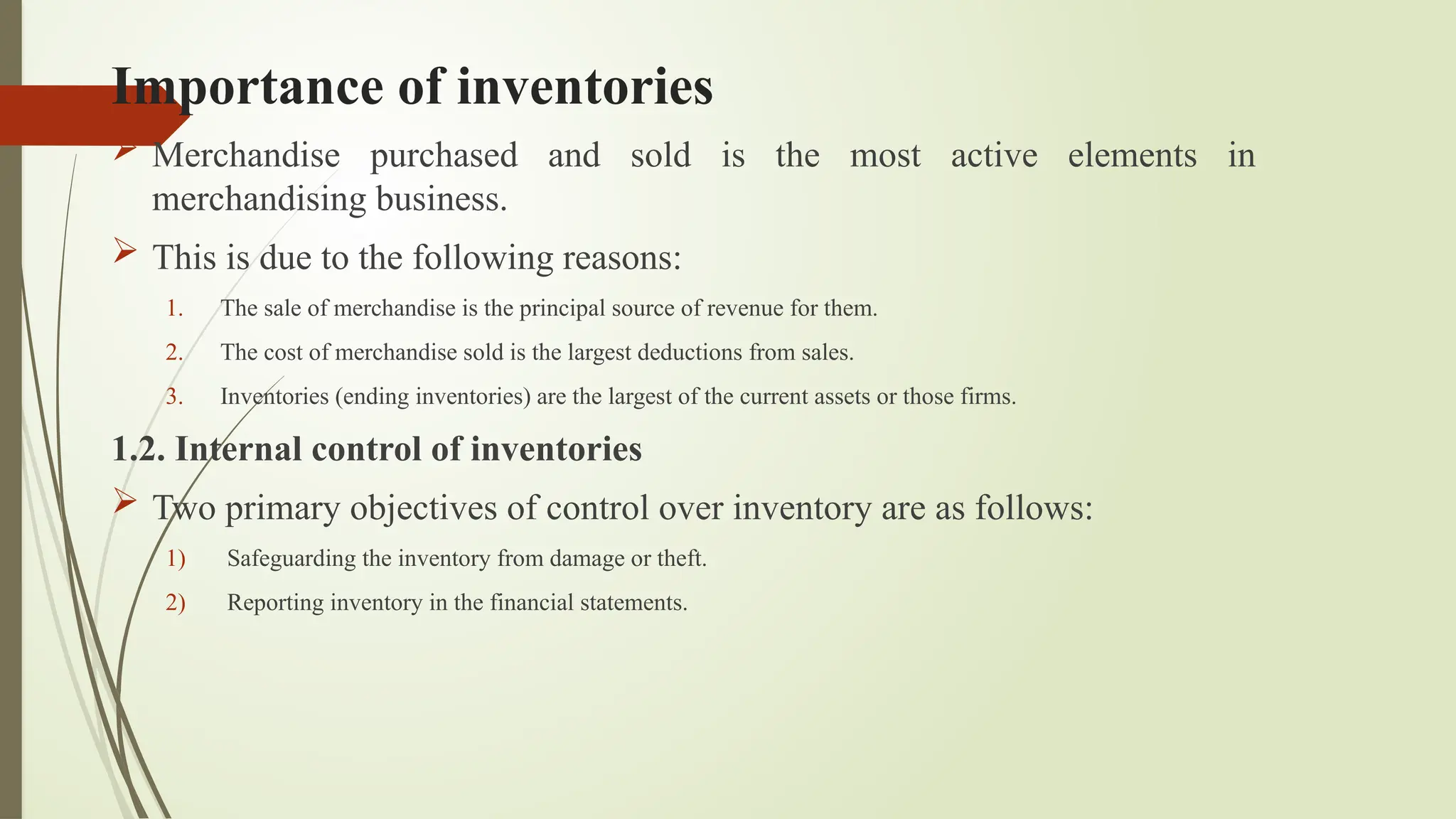 Nature and definition of inventories and its valuation | PPTX