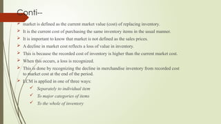 Nature and definition of inventories and its valuation | PPTX