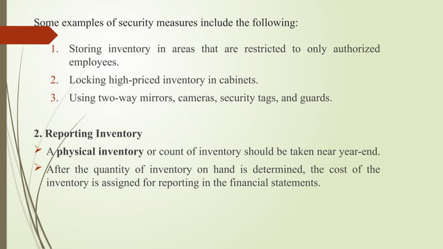 Nature and definition of inventories and its valuation | PPT