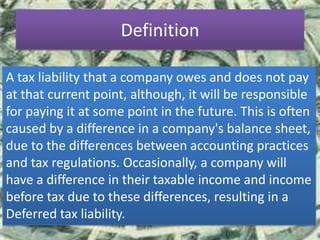 Fa - deffered tax liabilities | PPTX