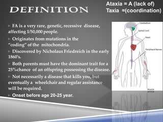 Friedreich’s Ataxia | PPTX