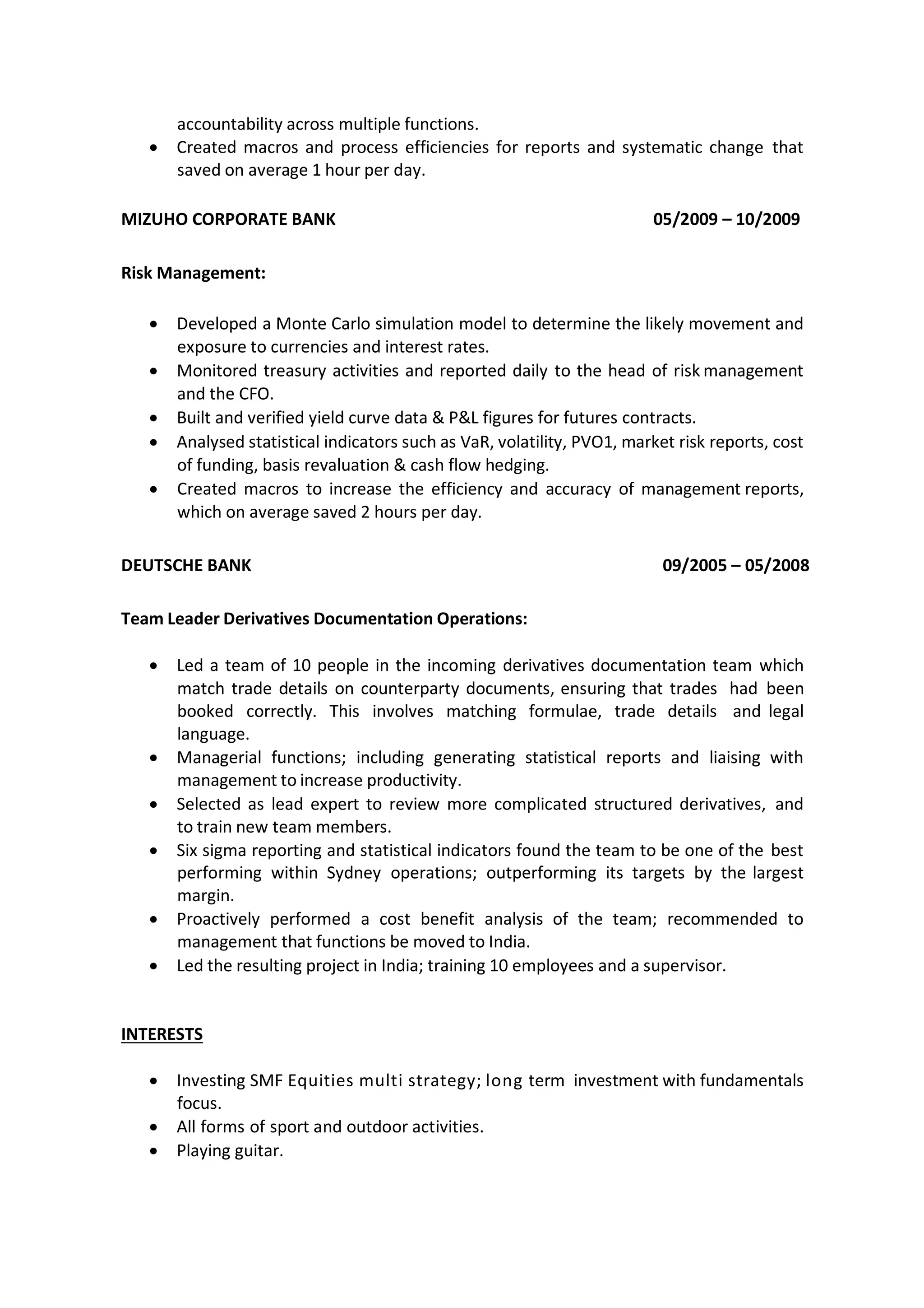 Resume of Alex Burley Sales | PDF