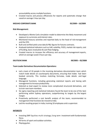 Resume of Alex Burley Sales | PDF