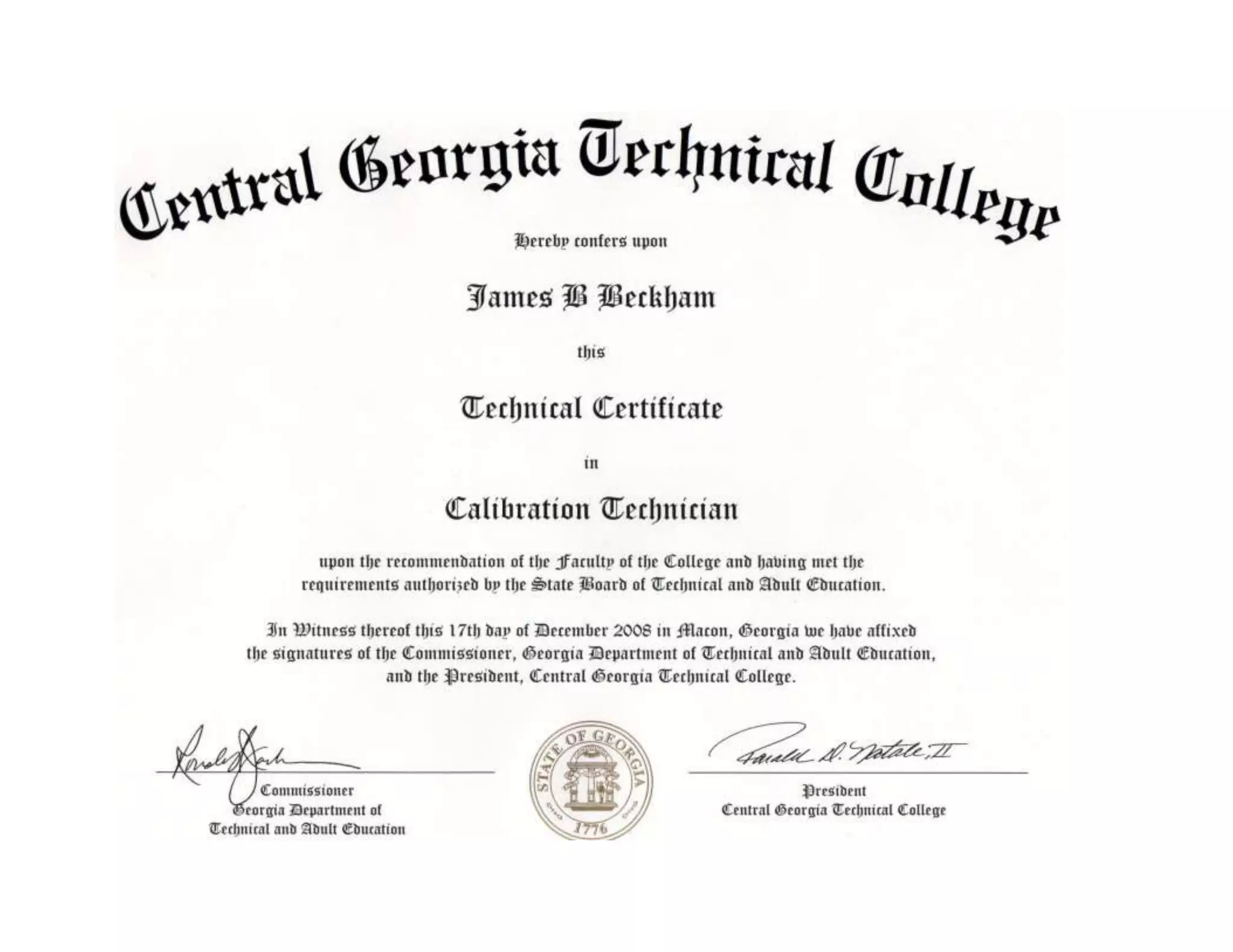 CGTC Certificates | DOCX