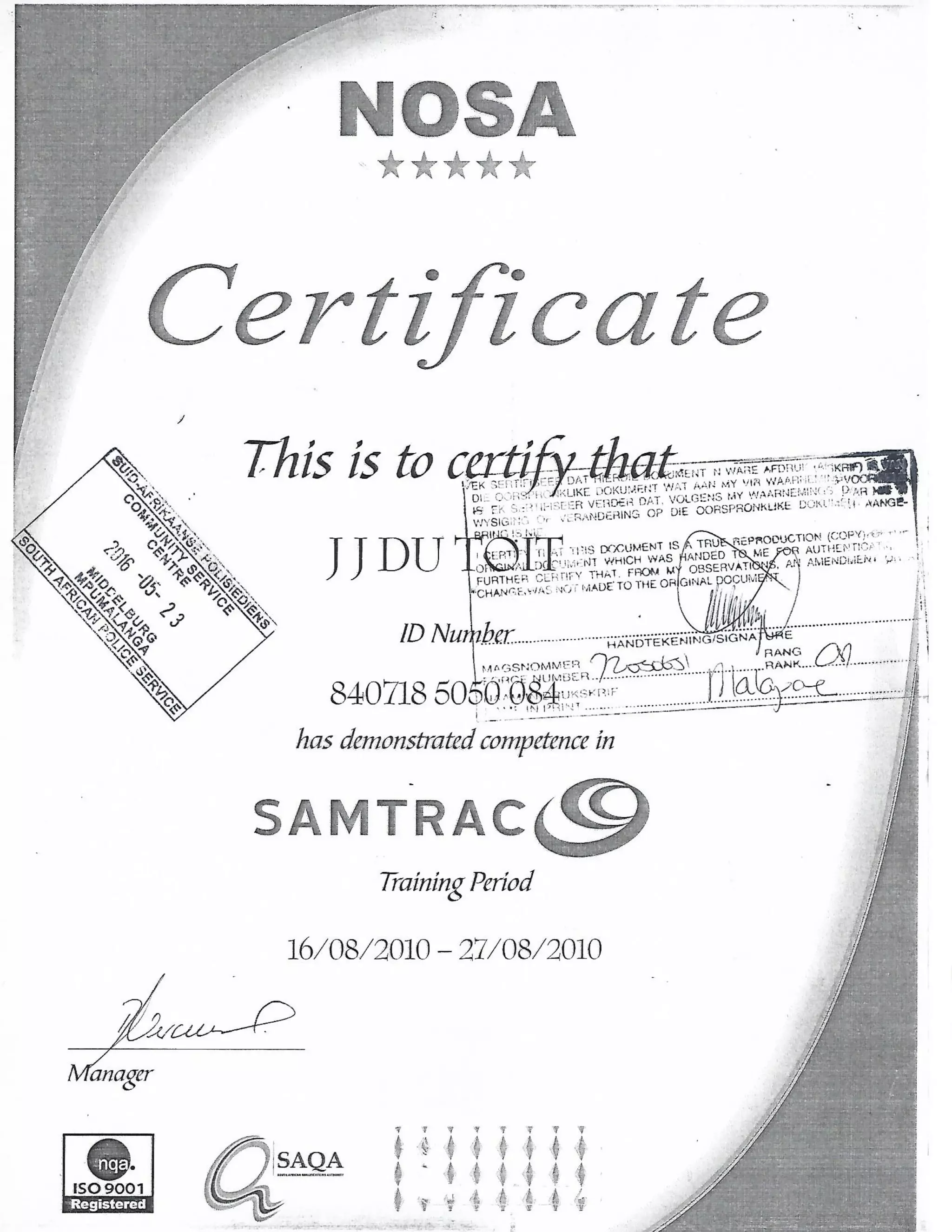 Samtrac 1 | PDF