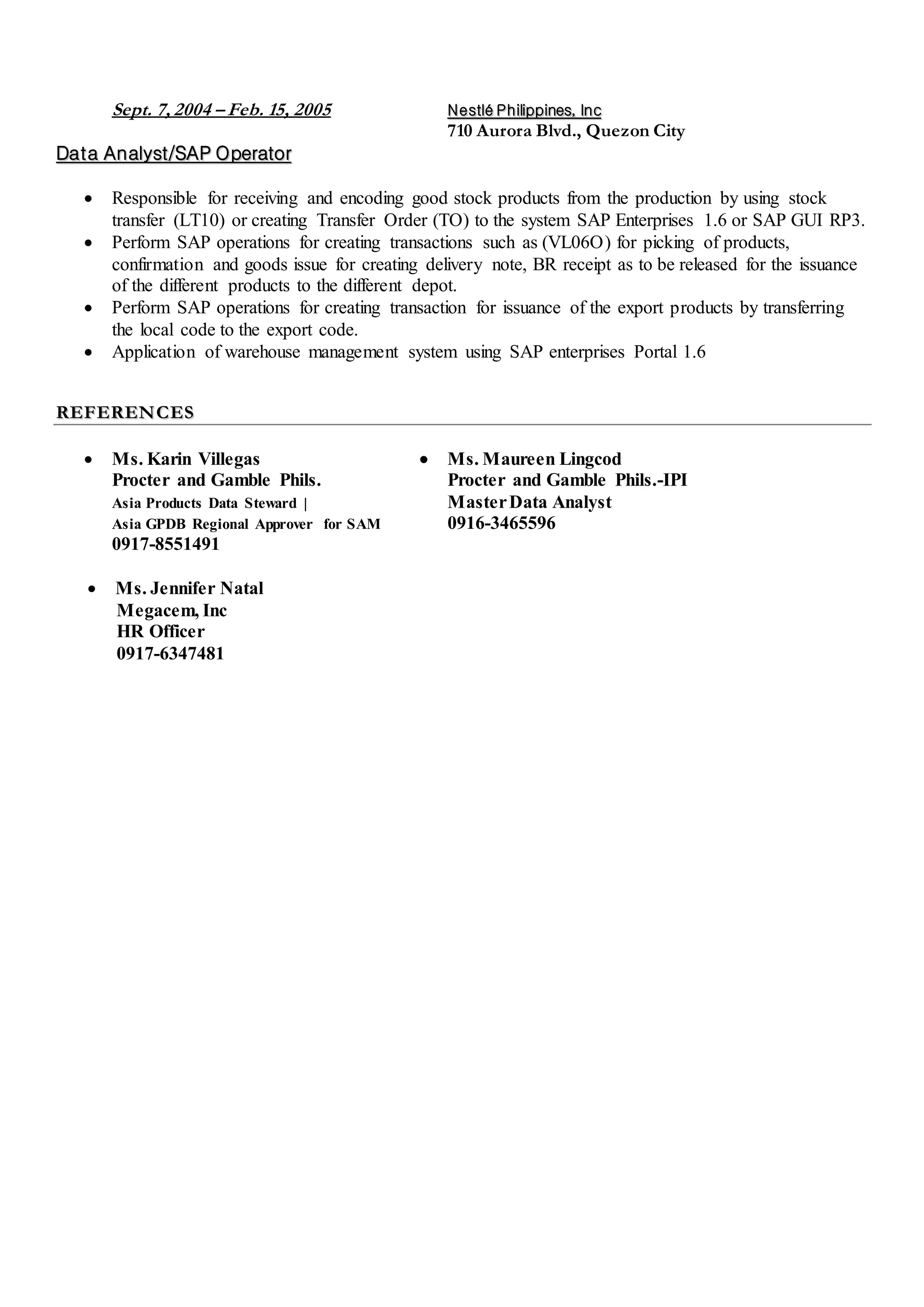 Ariel Nicolas - Resume | DOCX