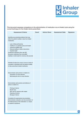 Inhaler Standards MASTER 6TH12 | PDF