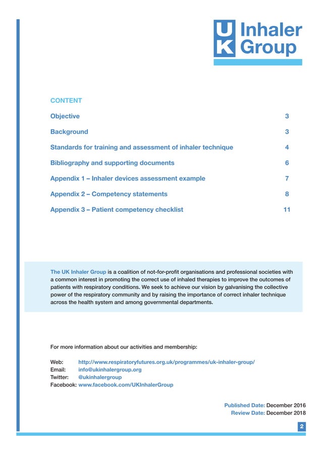 Inhaler Standards MASTER 6TH12 | PDF