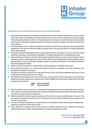 Inhaler Standards MASTER 6TH12 | PDF