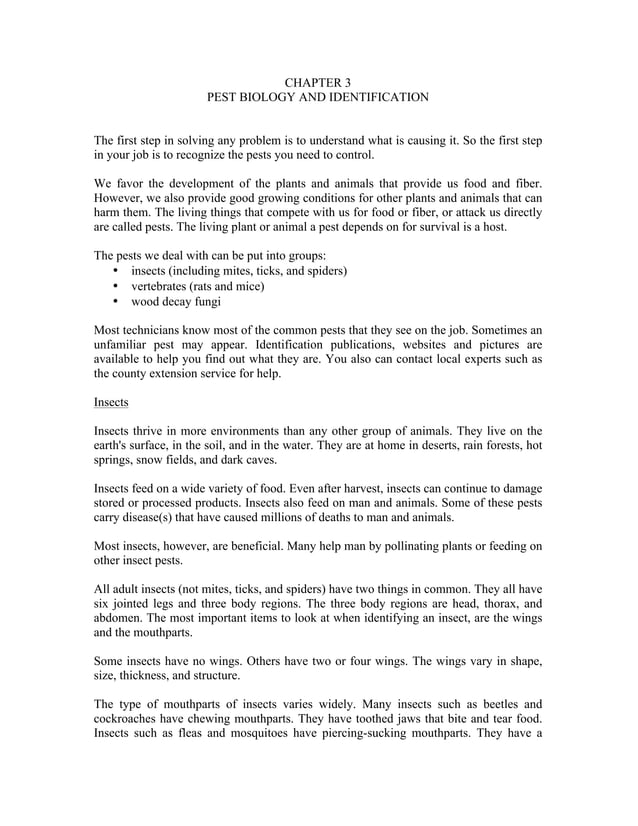 Georgia Pest Control Study Guide | PDF