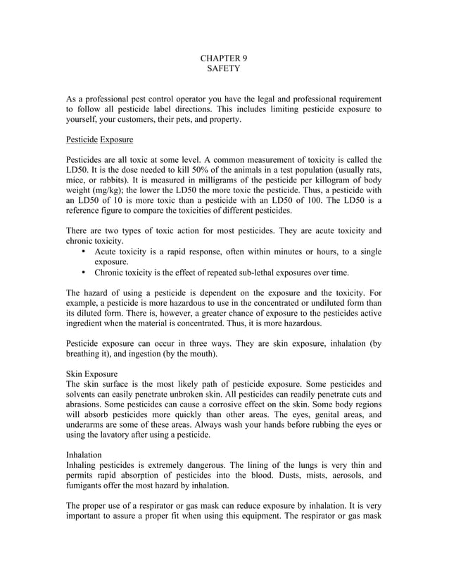 Georgia Pest Control Study Guide | PDF